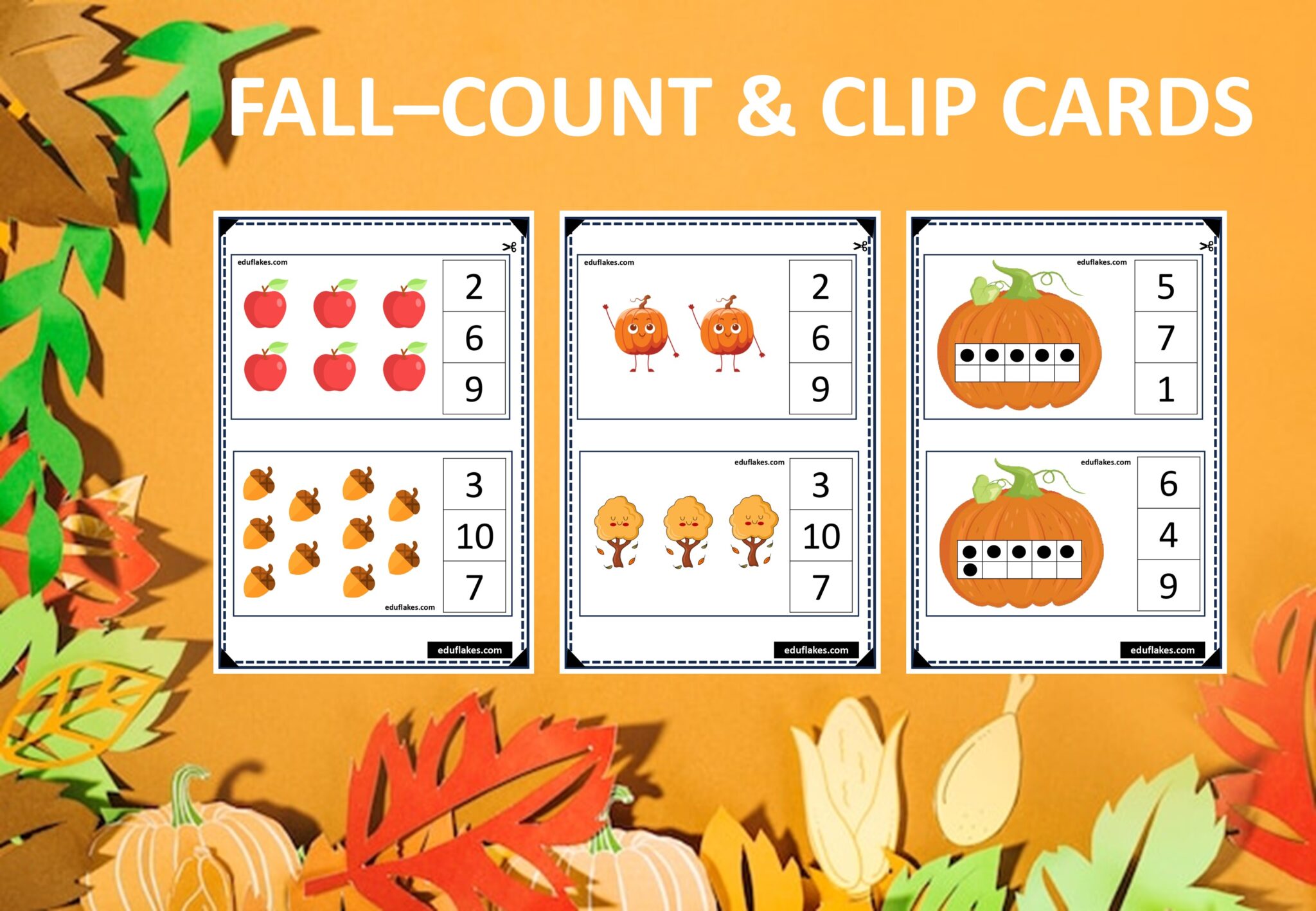 Kindergarten FALL Worksheets Free PDFs - Eduflakes