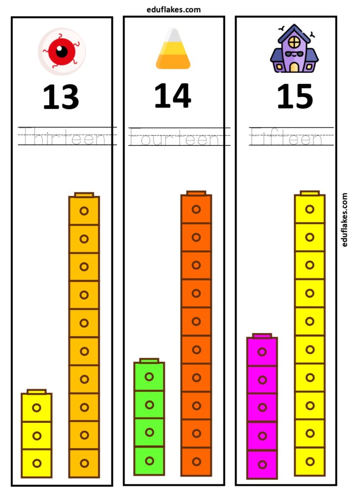 Halloween Kindergarten Trace Count And Build Free PDF Printable - Eduflakes