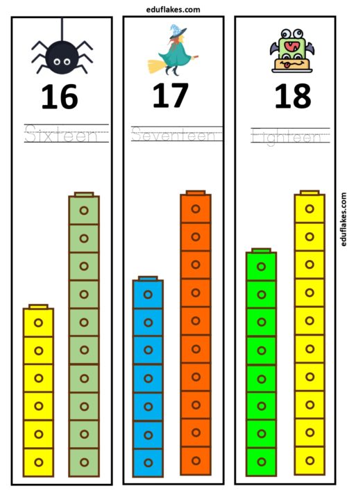 Halloween Kindergarten Trace Count And Build Free PDF Printable - Eduflakes