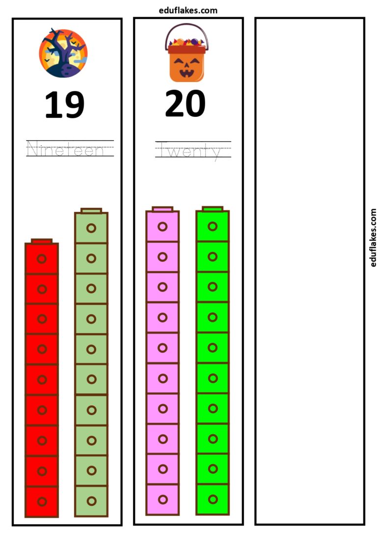 Halloween Kindergarten Trace Count And Build Free PDF Printable - Eduflakes