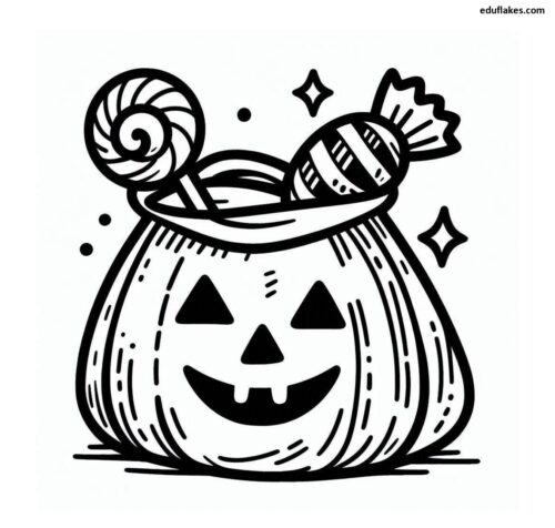 40 Free Halloween Coloring Pages PDF Age 3 To 5 - Eduflakes