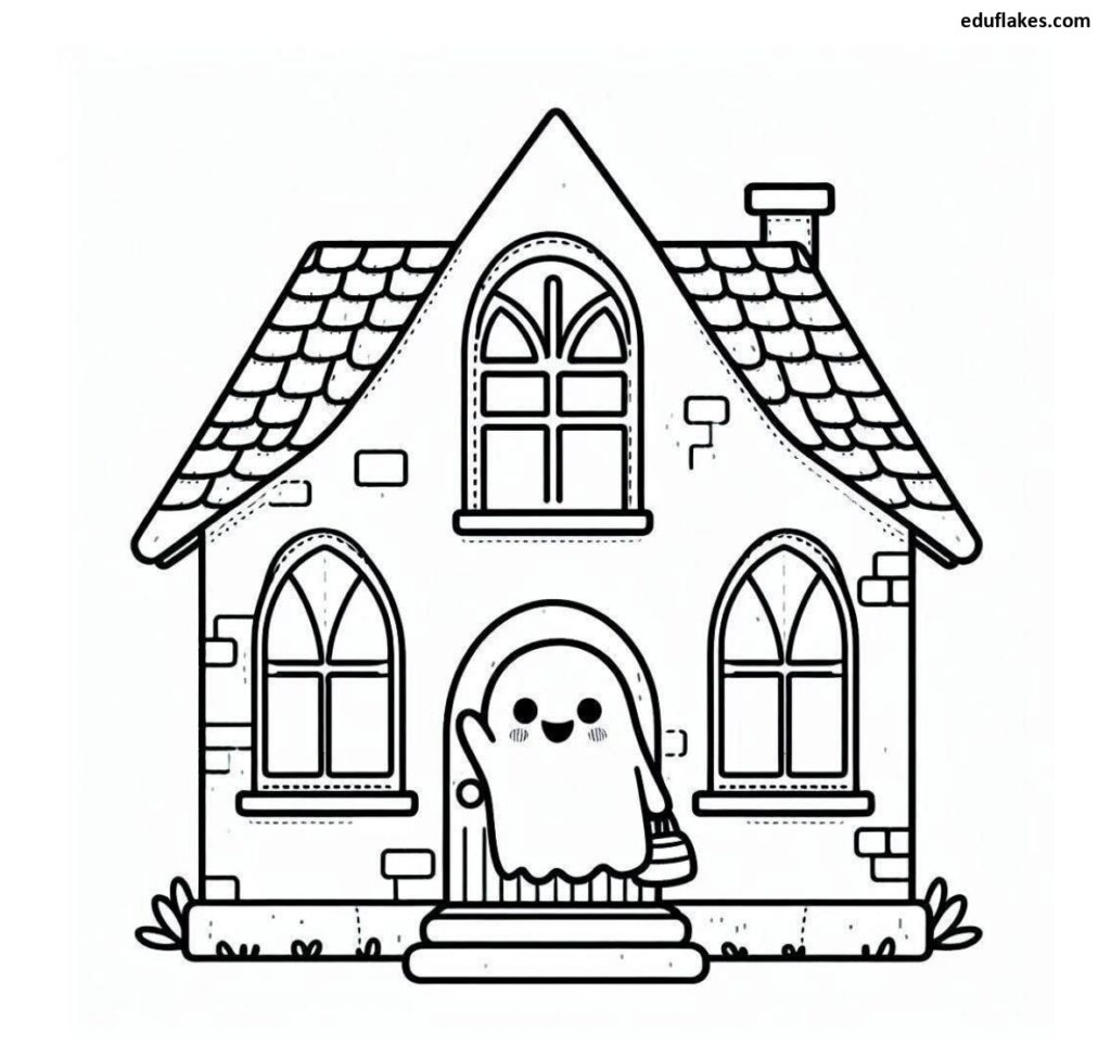 40 Free Halloween Coloring Pages PDF Age 3 To 5 - Eduflakes