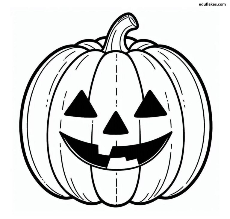 40 Free Halloween Coloring Pages PDF Age 3 To 5 - Eduflakes