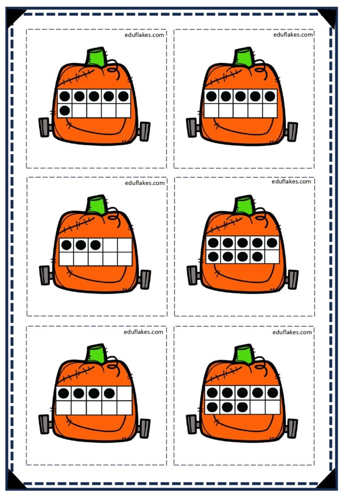 Halloween Kindergarten Number Identification Free PDF Printable - Eduflakes
