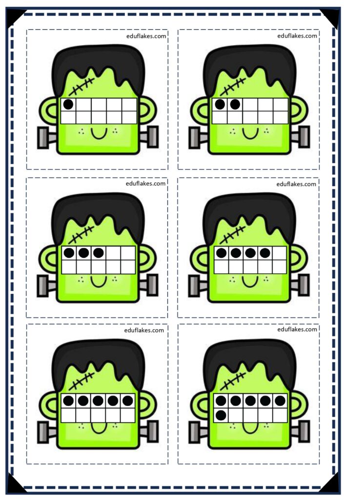 Halloween Kindergarten Number Identification Free PDF Printable - Eduflakes