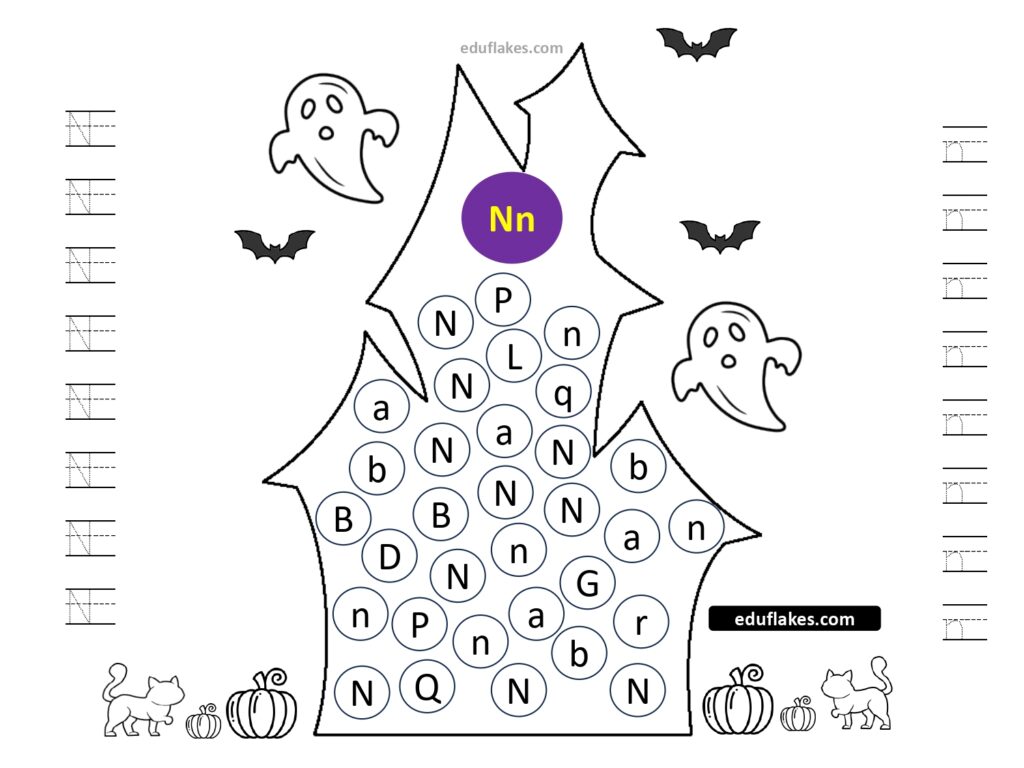 Haunted House Halloween Theme – Free A-Z Letter Identification, Tracing ...