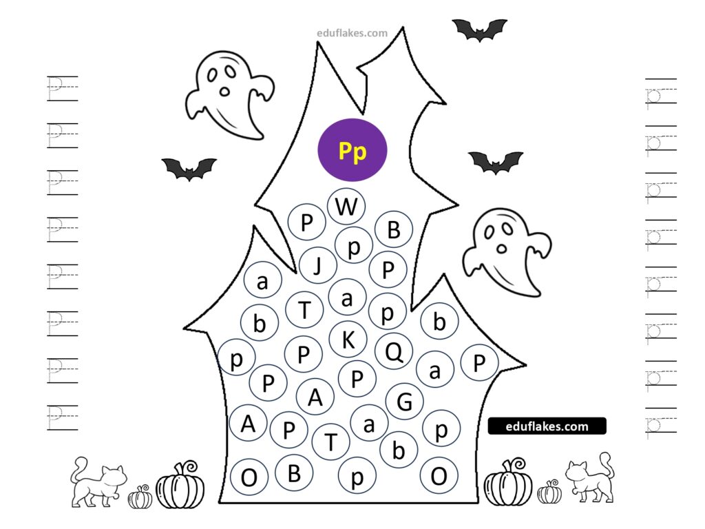 Haunted House Halloween Theme – Free A-Z Letter Identification, Tracing ...