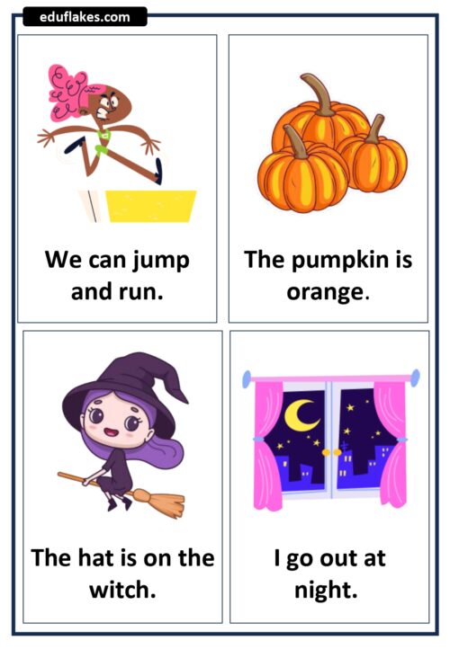 Halloween Kindergarten Sight Words Reading Free PDF - Eduflakes