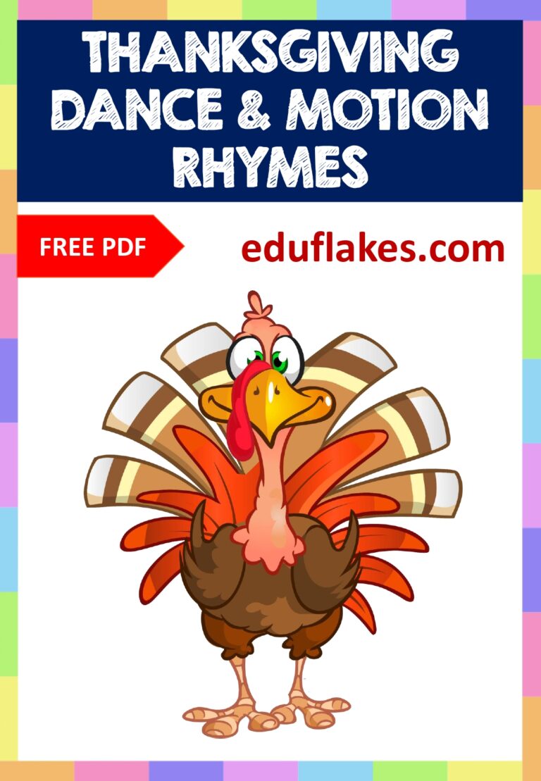 Kindergarten Thanksgiving Rhymes Free PDF Printable - Eduflakes