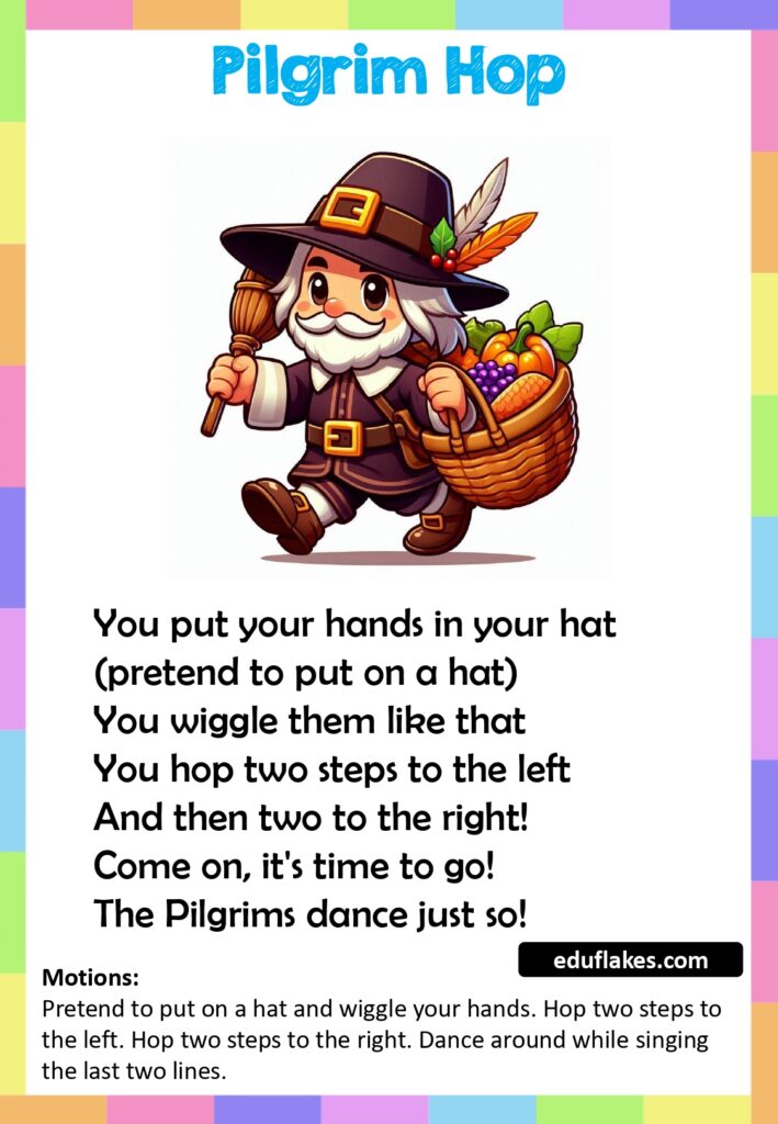 Kindergarten Thanksgiving Rhymes Free PDF Printable - Eduflakes