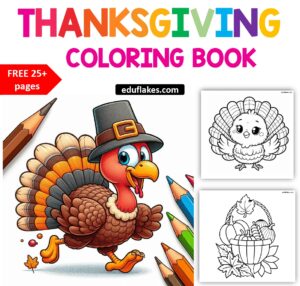 Happy Thanksgiving Coloring Pages 25 Free Printables - Eduflakes