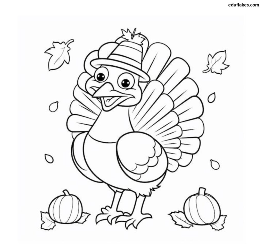 Happy Thanksgiving Coloring Pages 25 Free Printables - Eduflakes