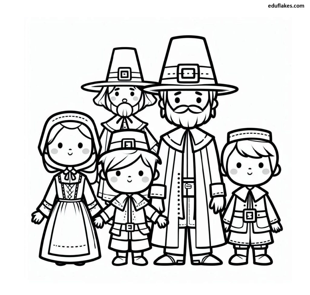 Happy Thanksgiving Coloring Pages 25 Free Printables - Eduflakes