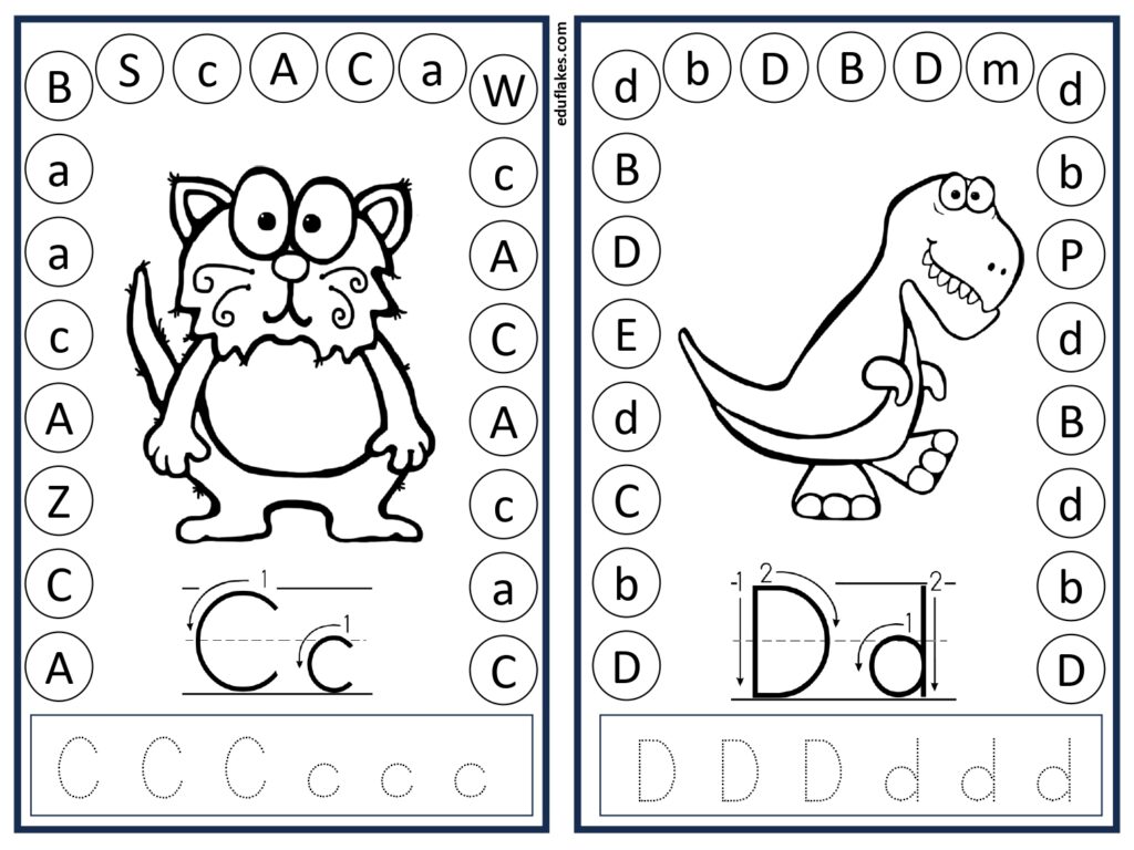 Kindergarten Alphabets Identification Upper Case And Lower Case Free ...