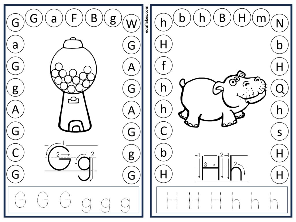Kindergarten Alphabets Identification Upper Case And Lower Case Free ...