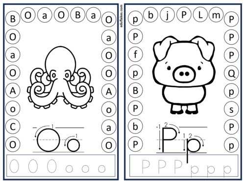 Kindergarten Alphabets Identification Upper Case And Lower Case Free ...