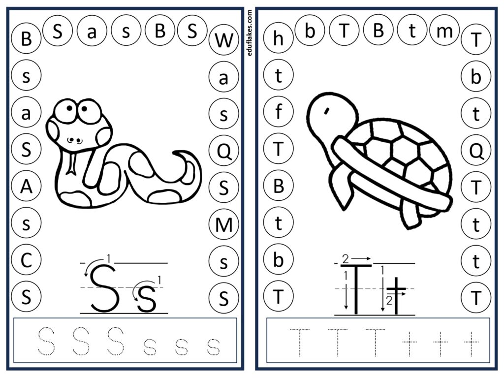 Kindergarten Alphabets Identification Upper Case And Lower Case Free ...