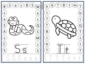 Kindergarten Alphabets Identification Upper Case And Lower Case Free ...