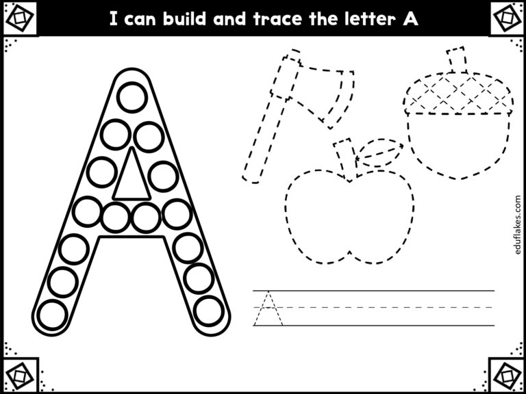 A To Z Alphabet Dot Marker Free PDF Printable - Eduflakes