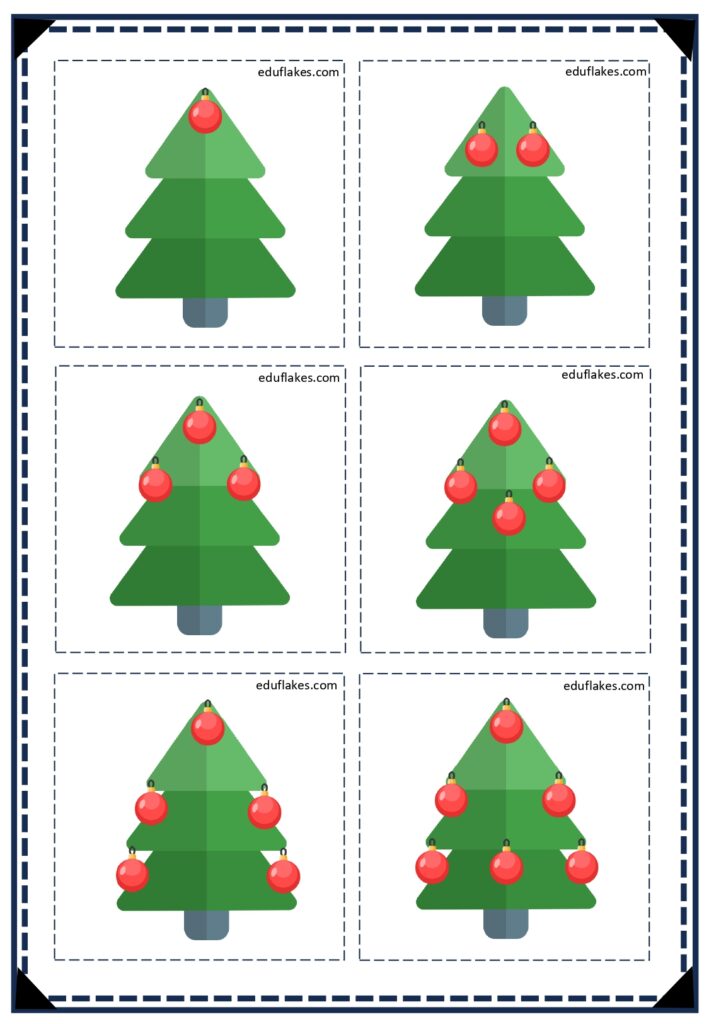 Kindergarten Christmas Free Worksheet Count And Trace Printable PDF ...