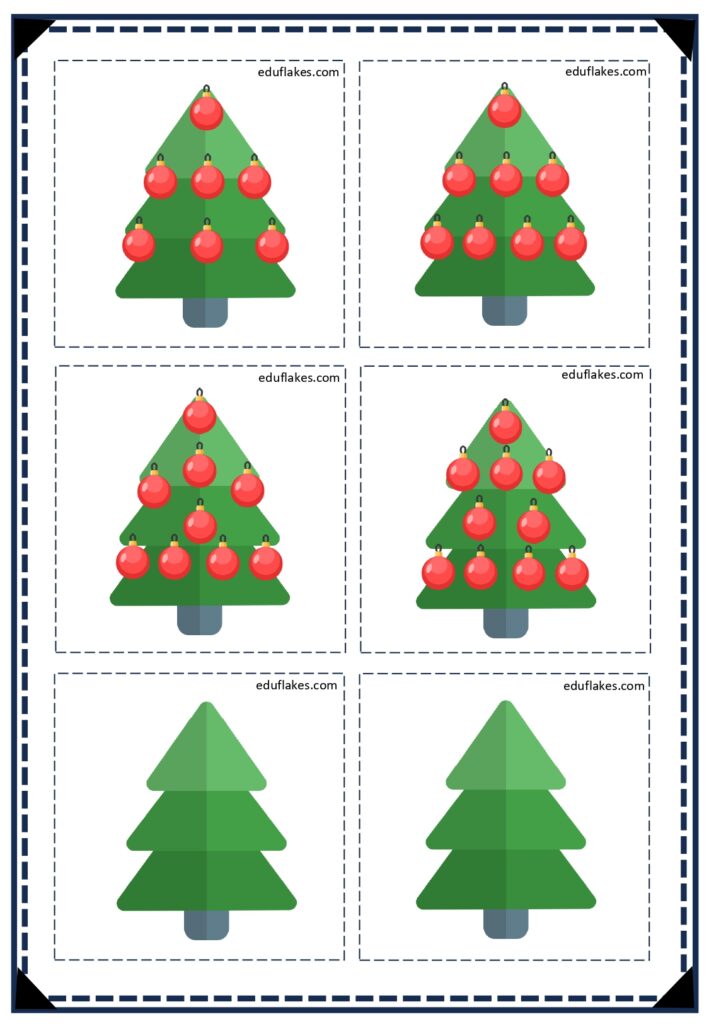 Kindergarten Christmas Free Worksheet Count And Trace Printable PDF ...