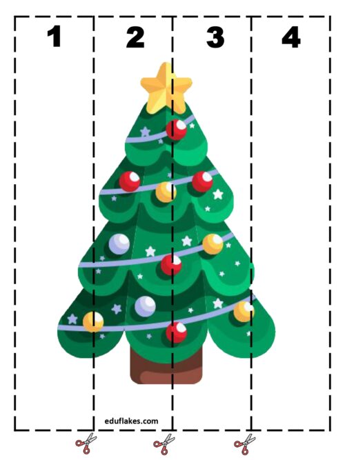 20 Pages Christmas Scissor Skills Fine Motor Center, Cutting Practice ...