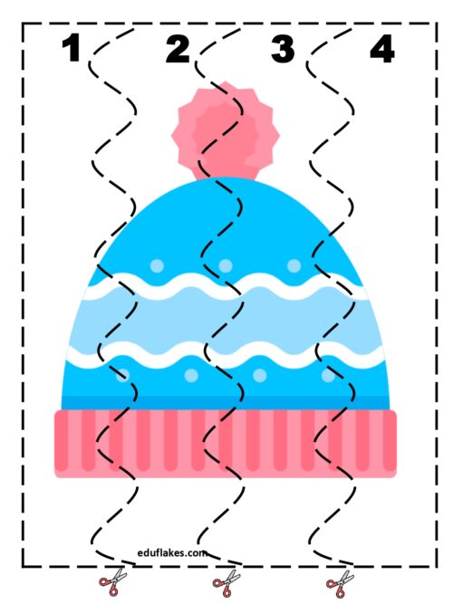 20 Pages Christmas Scissor Skills Fine Motor Center, Cutting Practice ...