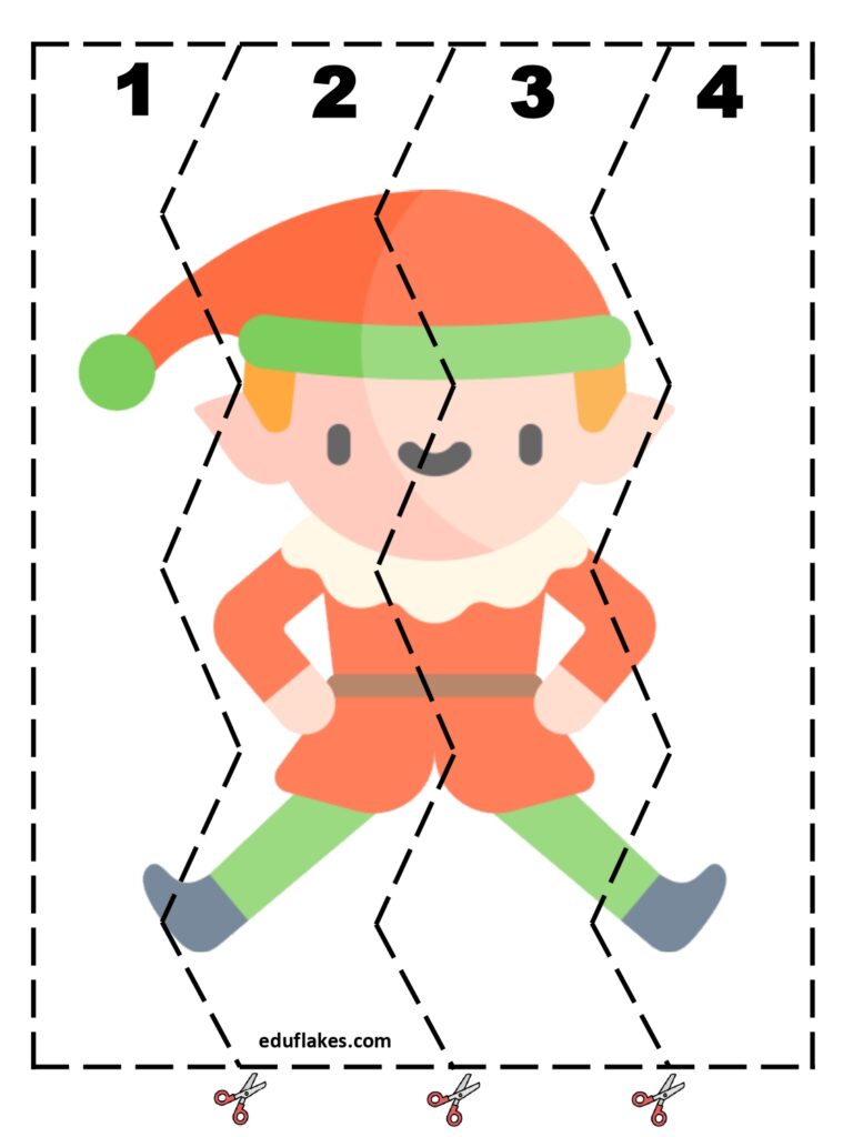 20 Pages Christmas Scissor Skills Fine Motor Center, Cutting Practice ...