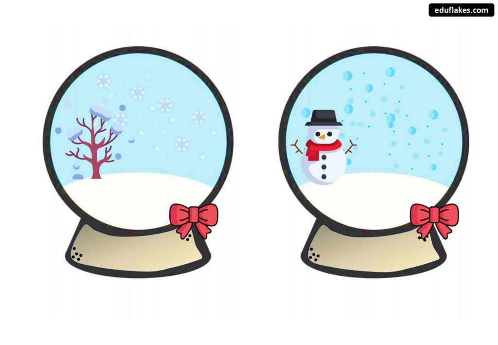 Snow Globe Template Free PDF - Eduflakes