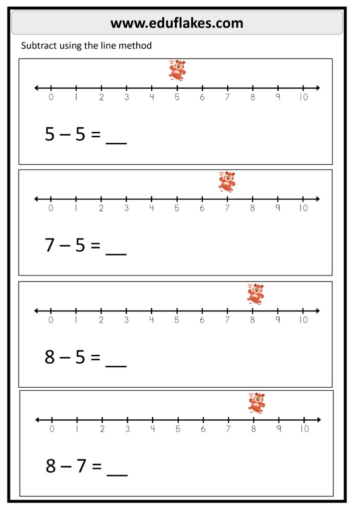 Kindergarten Subtraction Worksheet Printables Free PDF - Eduflakes