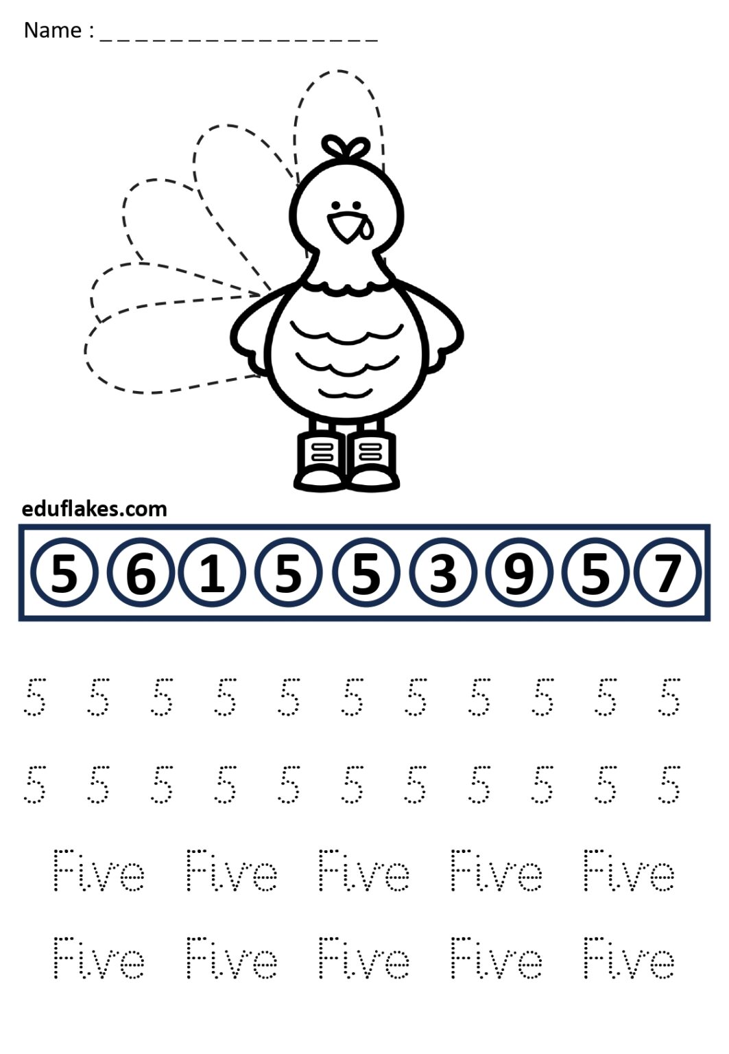 Thanksgiving Feather Counting Activity Free PDF - Eduflakes