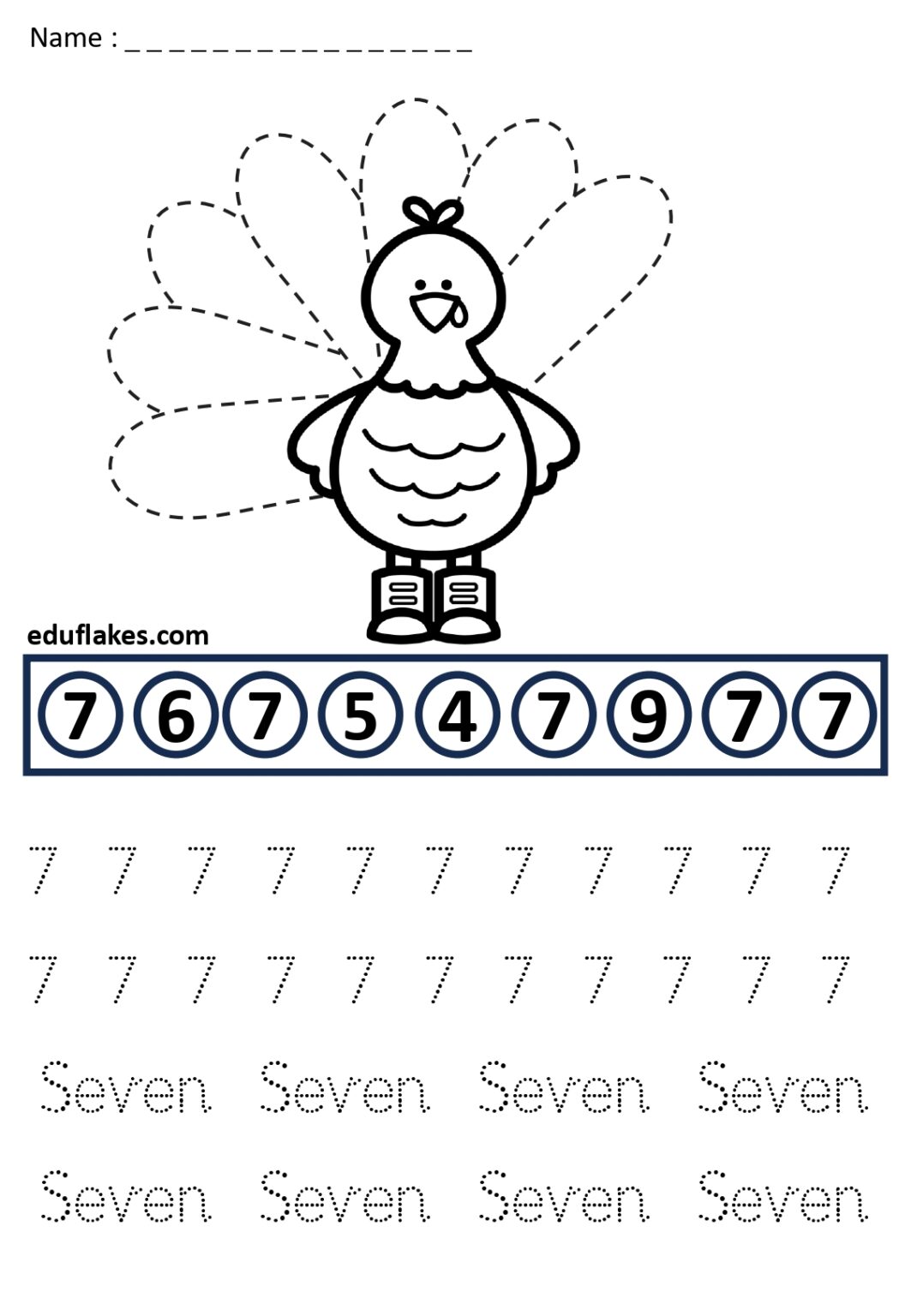 Thanksgiving Feather Counting Activity Free PDF - Eduflakes