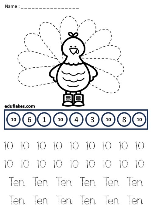 Thanksgiving Feather Counting Activity Free PDF - Eduflakes