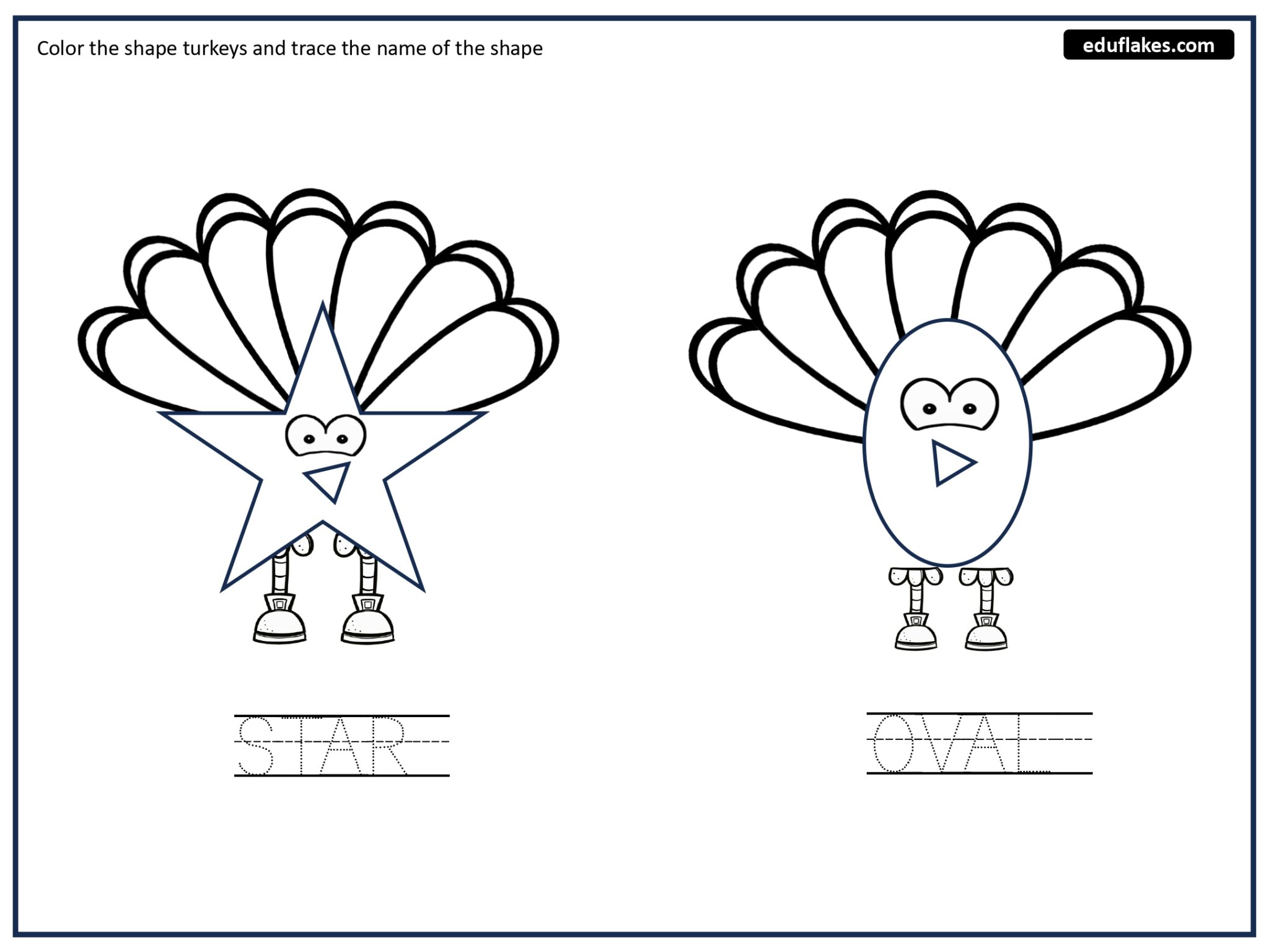 Thanksgiving Fun With Shape Turkeys: Engaging Kindergarteners With ...