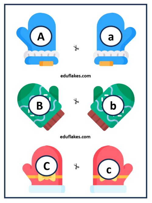 Mitten ABC Matching Game Free PDF - Eduflakes