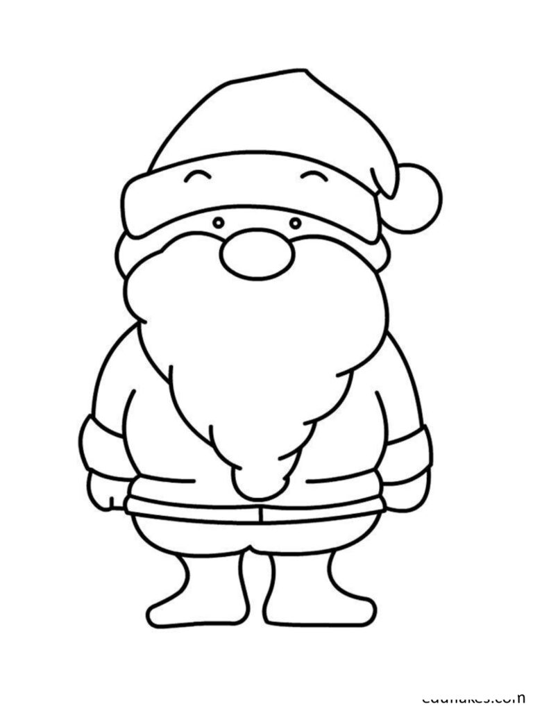 70+ Christmas Coloring Book Pages Free PDF - Eduflakes
