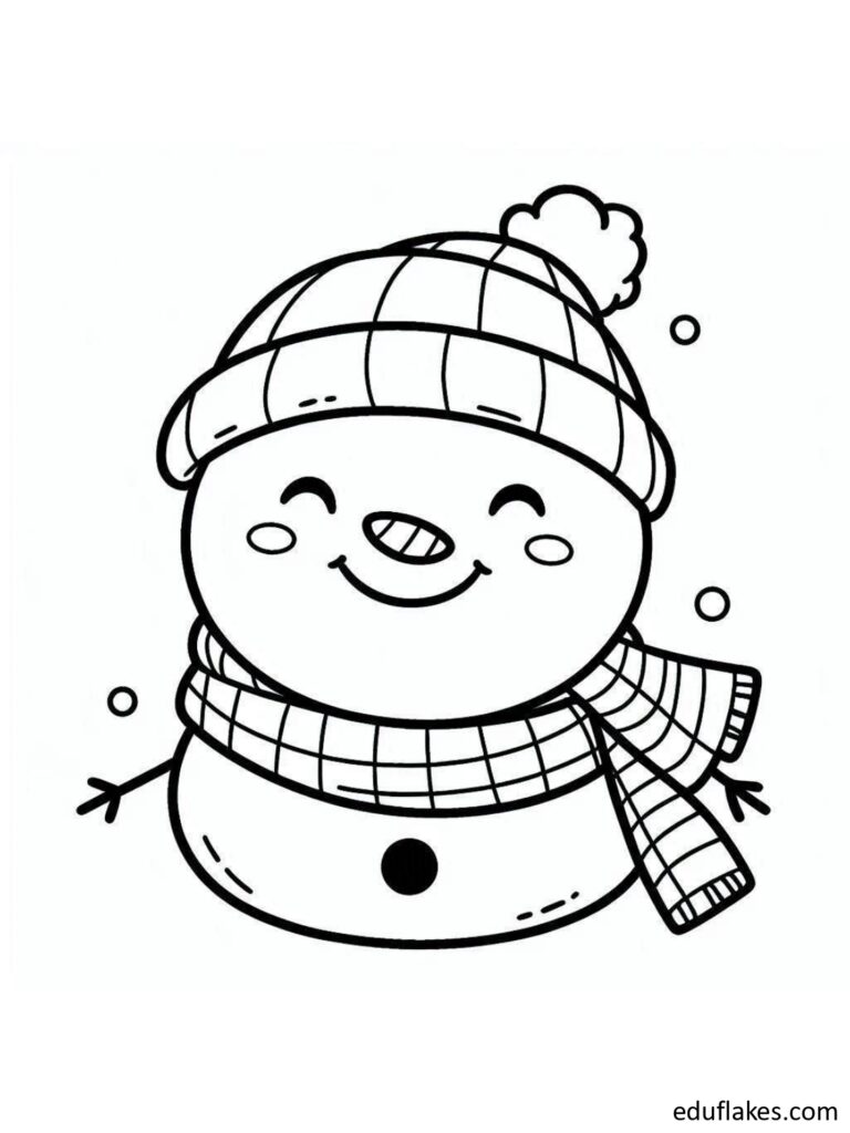70+ Christmas Coloring Book Pages Free PDF - Eduflakes