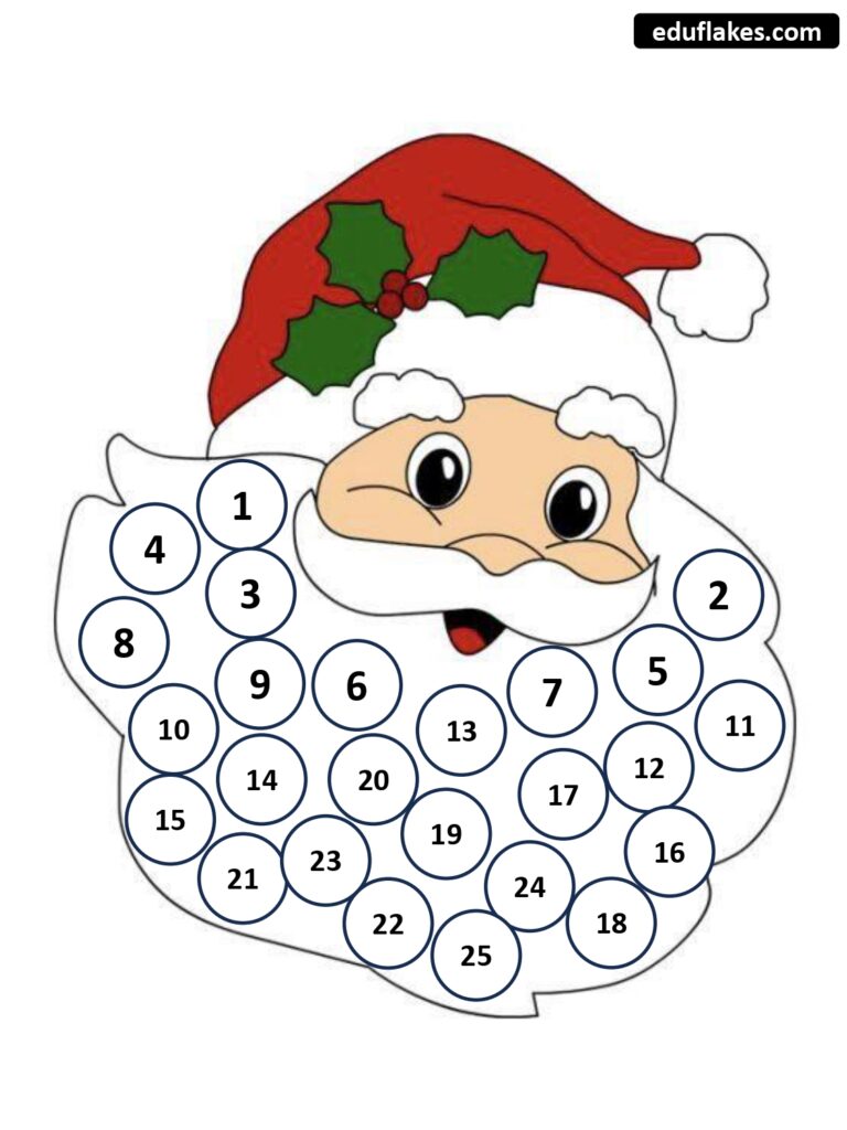 Free Christmas Math Worksheets For Kindergarten - Eduflakes