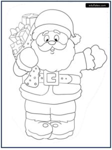 Read And Color Santa Worksheet Free PDF - Eduflakes
