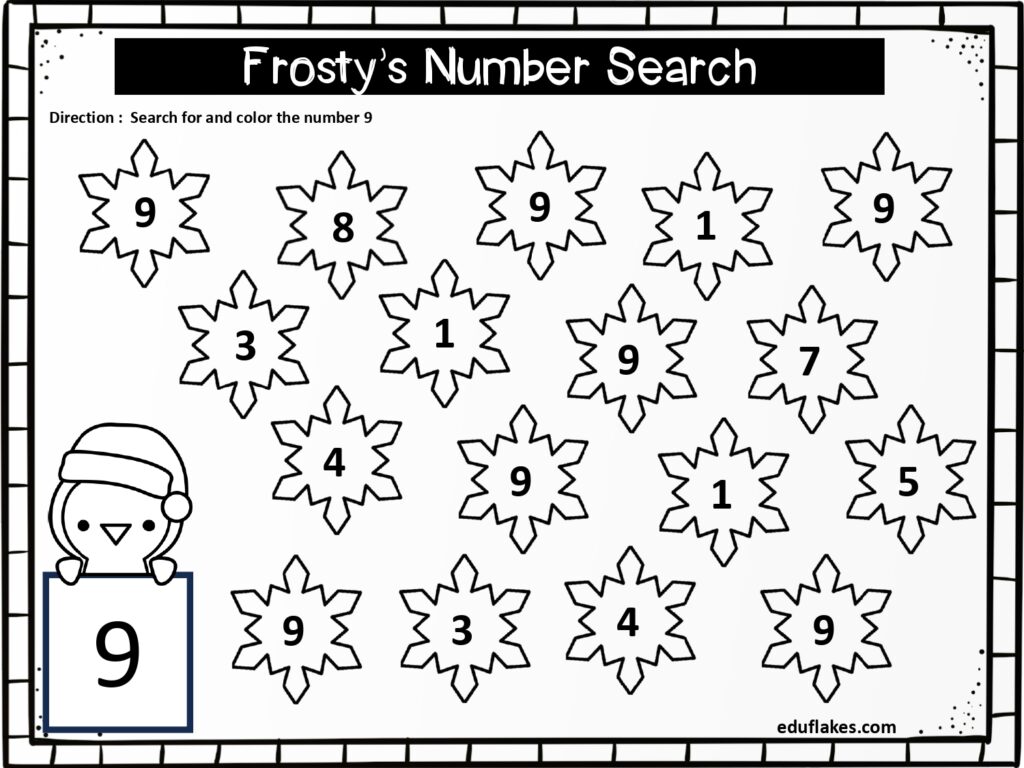 Kindergarten Number Search Number 1 To 20 Free PDF - Eduflakes
