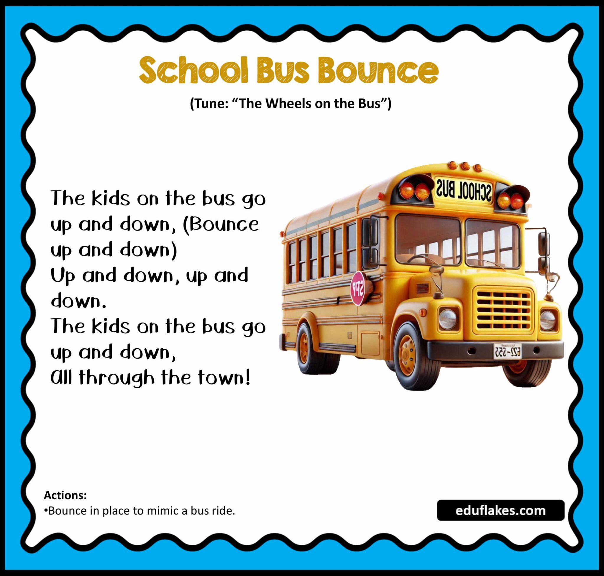 Back To School Kindergarten Dance And Motion Rhymes Free PDF - Eduflakes