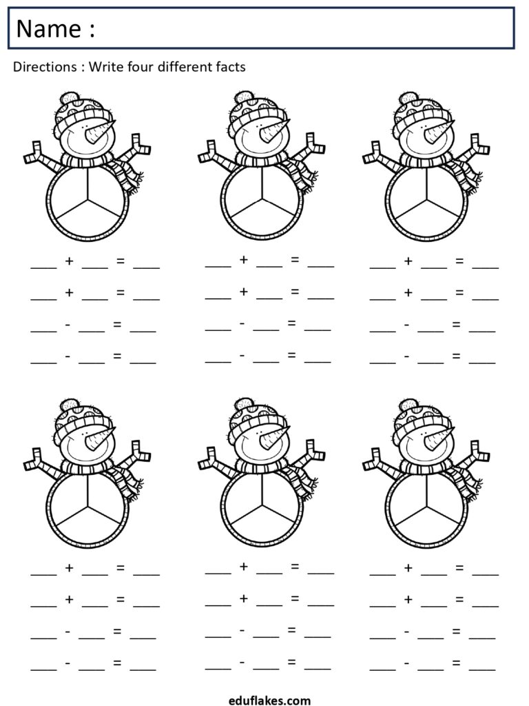 Fact Families Under 20 - Free PDF - Eduflakes