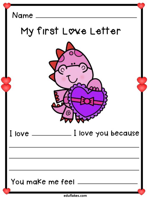 Valentine Month Kindergarten Letters Free PDF - Eduflakes