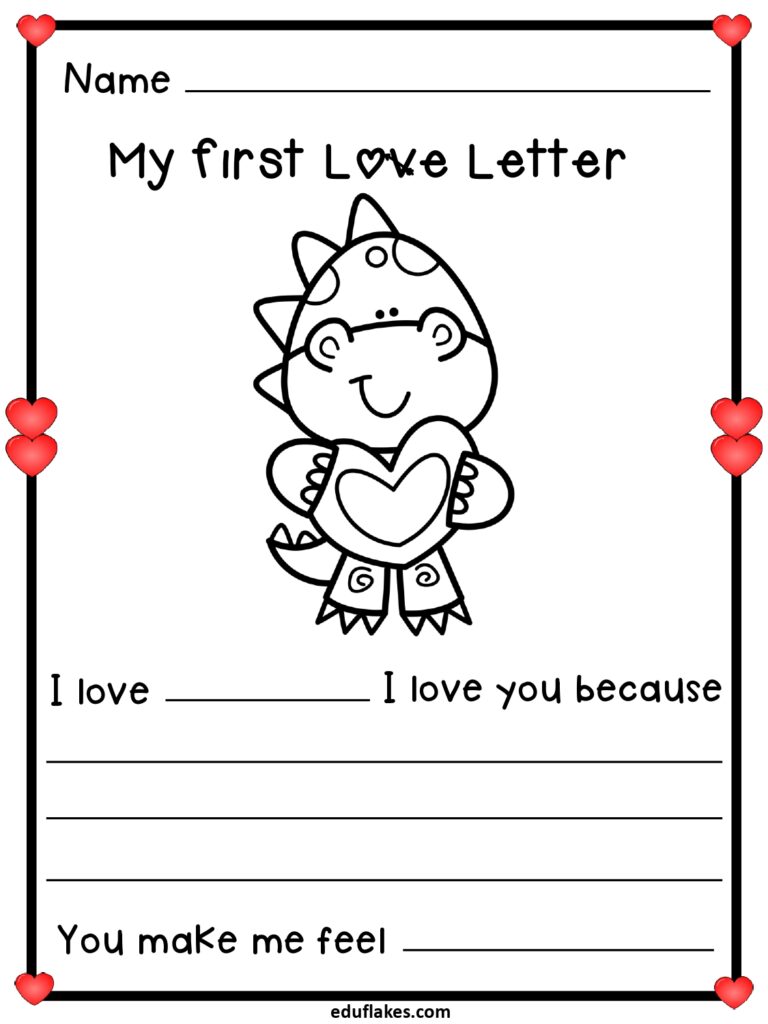 Valentine Month Kindergarten Letters Free PDF - Eduflakes