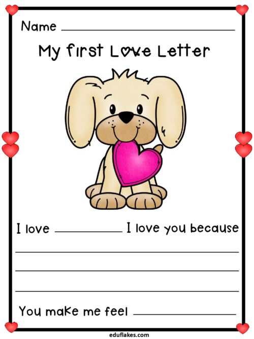 Valentine Month Kindergarten Letters Free PDF - Eduflakes
