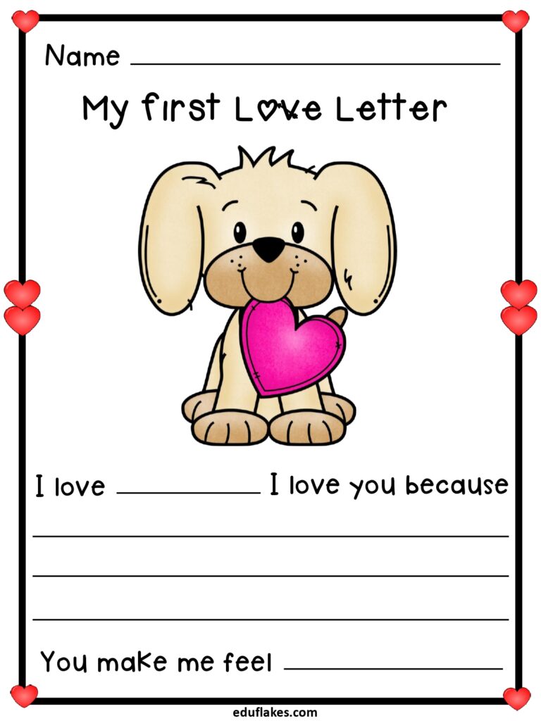 Valentine Month Kindergarten Letters Free PDF - Eduflakes