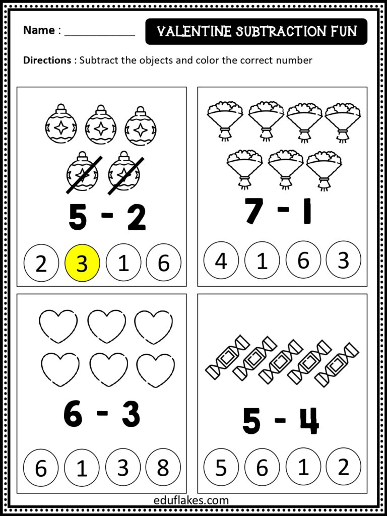 Kindergarten Valentines Day Worksheets Free PDF - Eduflakes