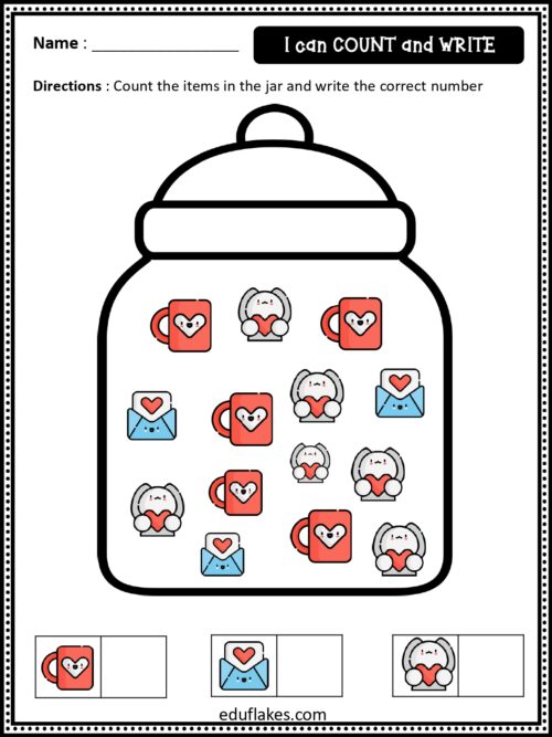 Kindergarten Valentines Day Worksheets Free PDF - Eduflakes
