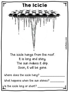 Kindergarten Winter Reading Comprehension Free PDF - Eduflakes