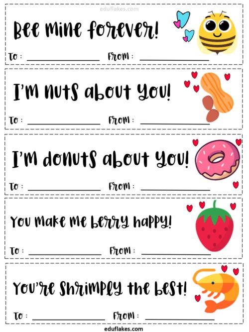 25 Free Valentine’s Day Kindergarten Printable Bookmarks - Eduflakes